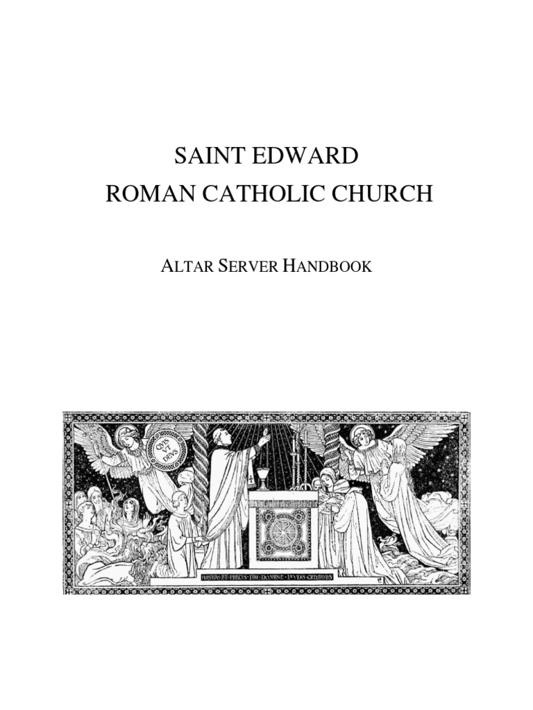 Altar Server Handbook Revised March 1 2018 | PDF