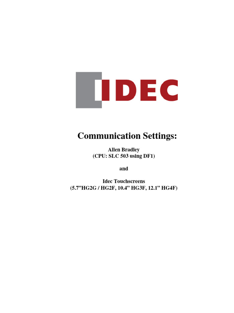 PLC and Touchscreen Integration Guide | PDF | Programmable Logic ...