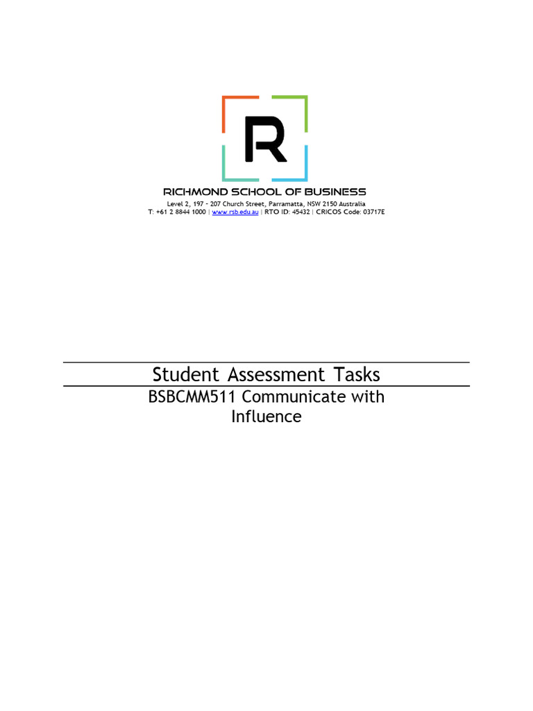 BSBCMM511 Student Assessment Tasks - Attempt 1 | PDF | Mediation ...