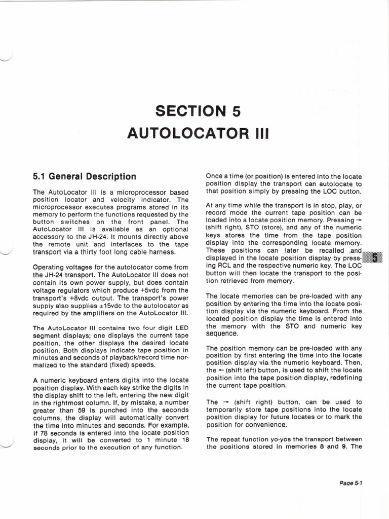 MCI Early AL3 Schematic | PDF