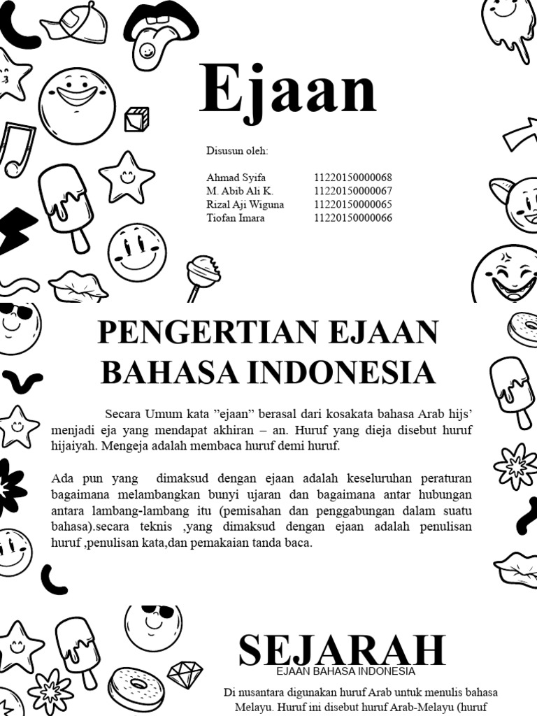 Ejaan - Kelompok 3 | PDF | Kajian Bahasa Asing