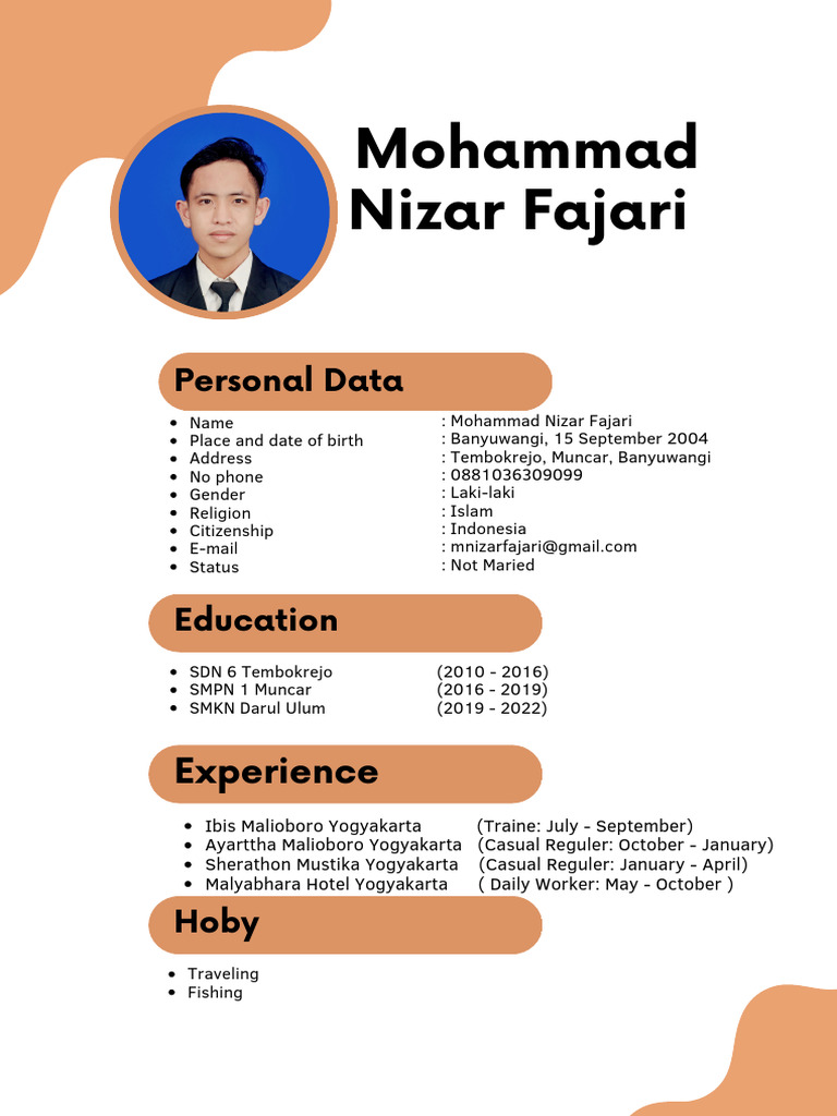 cv. Mohammad Nizar Fajari | PDF cv. Mohammad Nizar Fajari | PDF