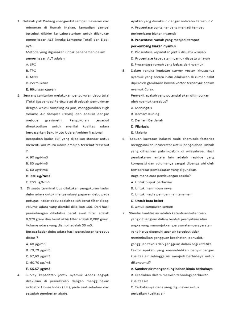 Soal Latihan SKB | PDF