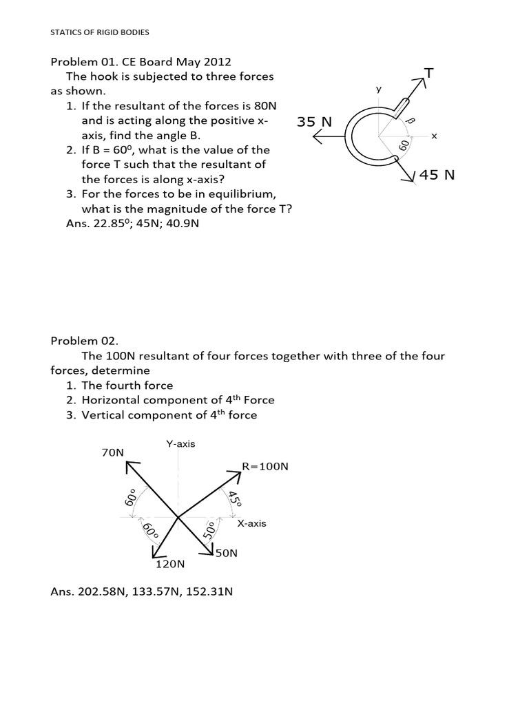 PS-Statics Set 1 | PDF | Teaching Methods & Materials | Science ...
