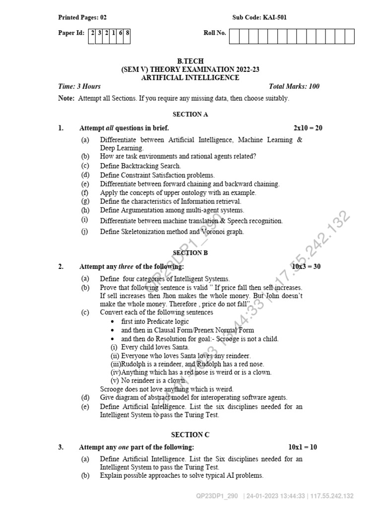 Ai Ut Paper 22 23 Pdf Artificial Intelligence Intelligence Ai