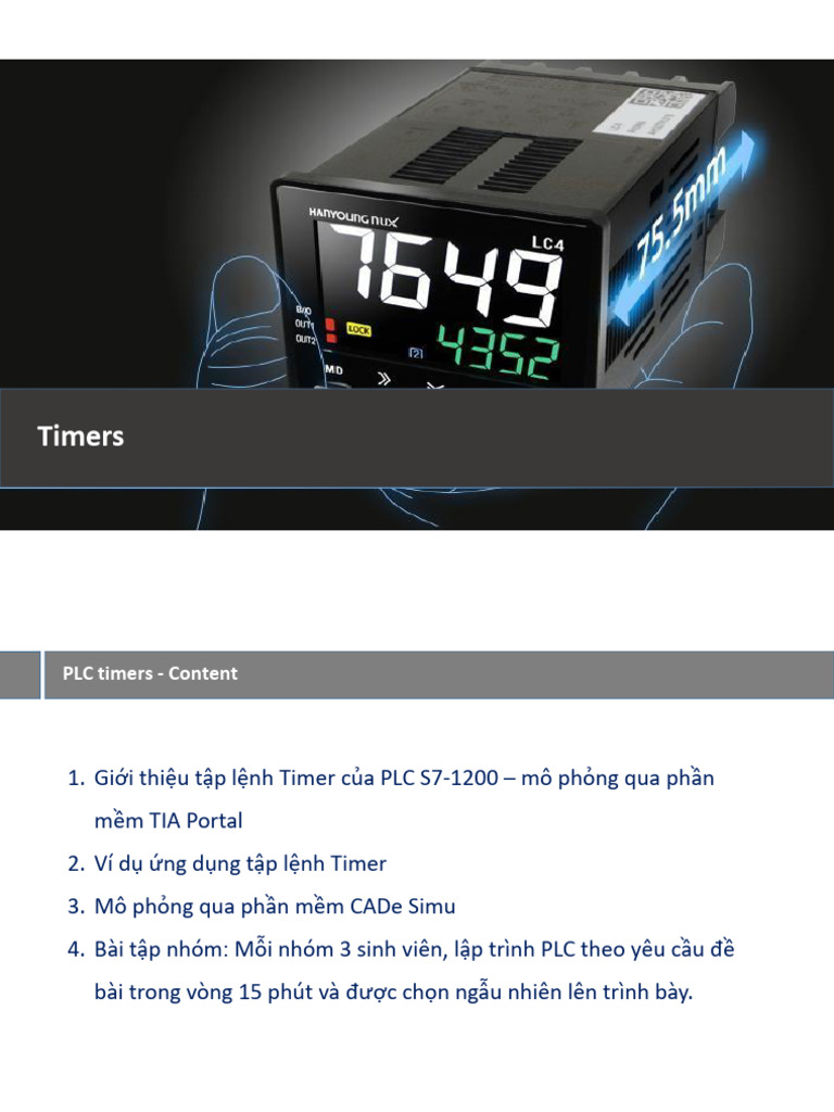 8 - P6b - PLC Timers | PDF