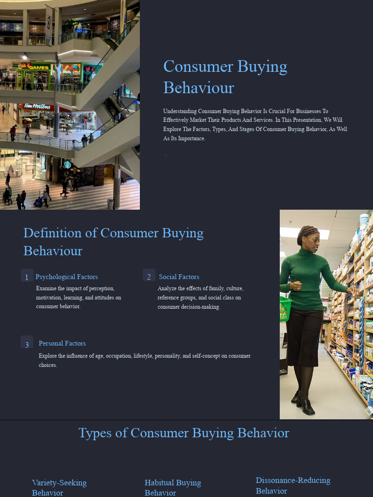 Consumer Buying Behaviour | PDF | Consumer Behaviour | Behavior