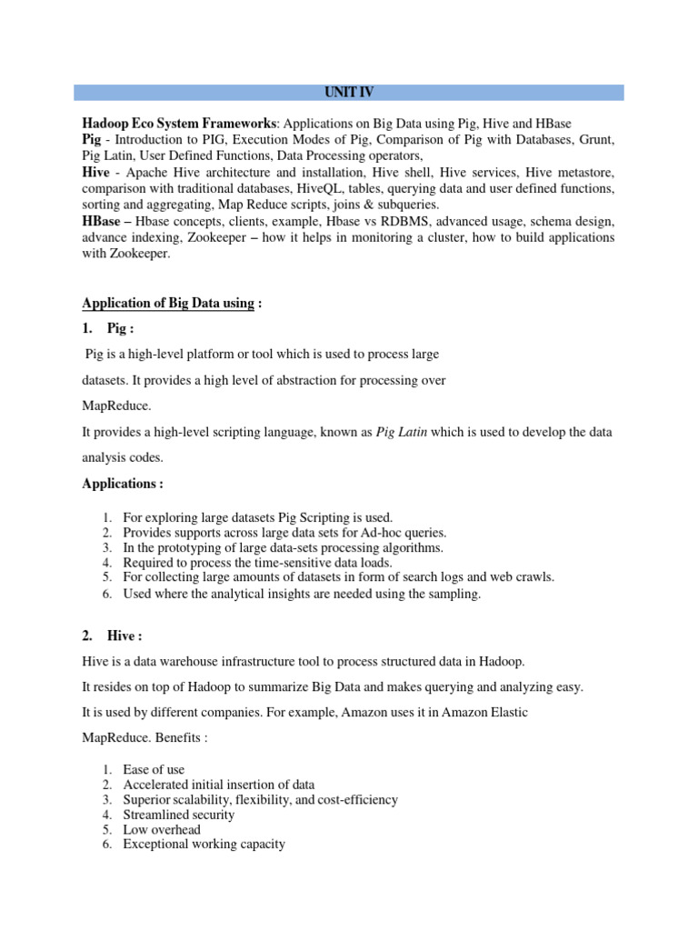 Unit IV - Big Data Programming | PDF | Information Retrieval ... Unit IV - Big Data Programming | PDF | Information Retrieval ...