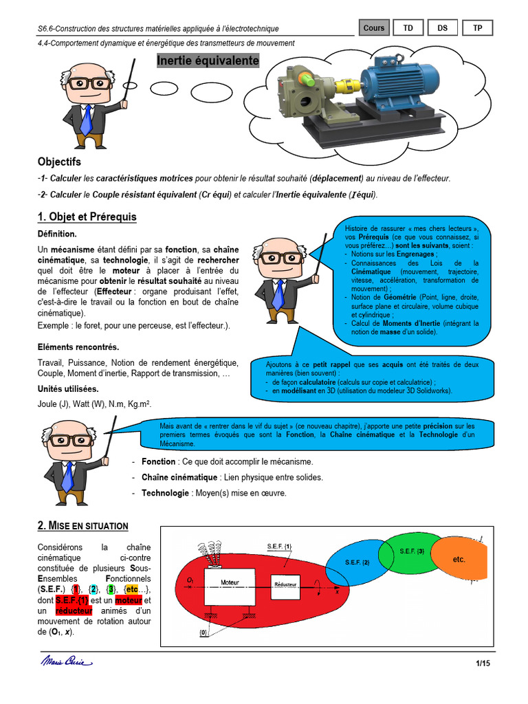 Cours Inertie Équivalente (Nouvelle Version) | PDF