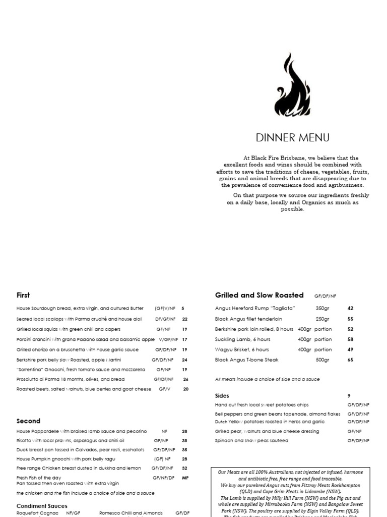 NEW-DINNER-MENU-March-2023-1 | PDF