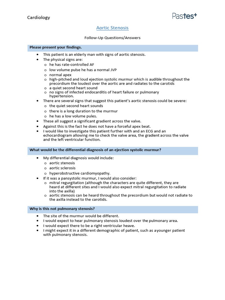 pastest note 1 | PDF | Cardiovascular System | Angiology