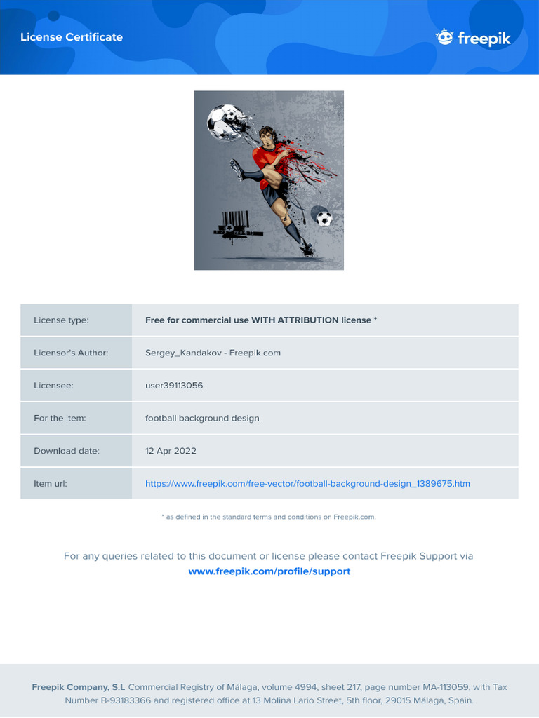 License Football Background Design 1389675 | PDF | License | World Wide Web