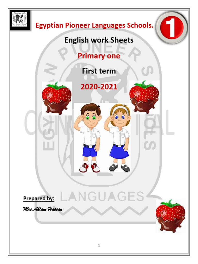 Revision Sheets Connect Plus Primary One. First Term 2020-2021 | PDF ...