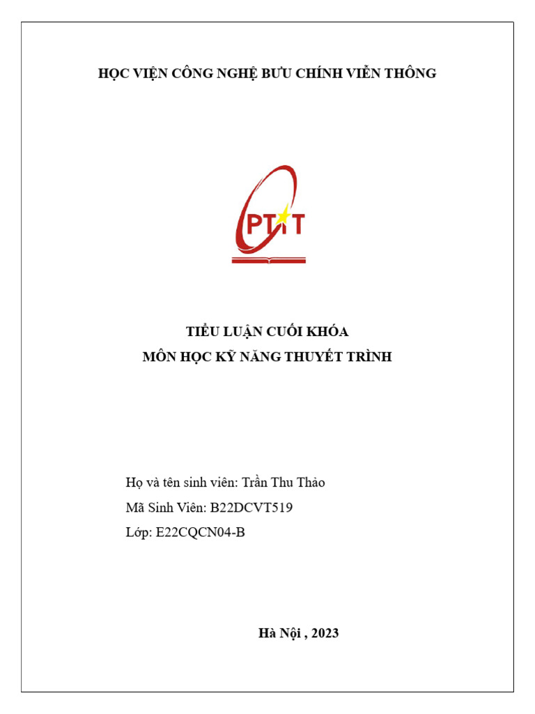 Tieu Luan KNTT | PDF