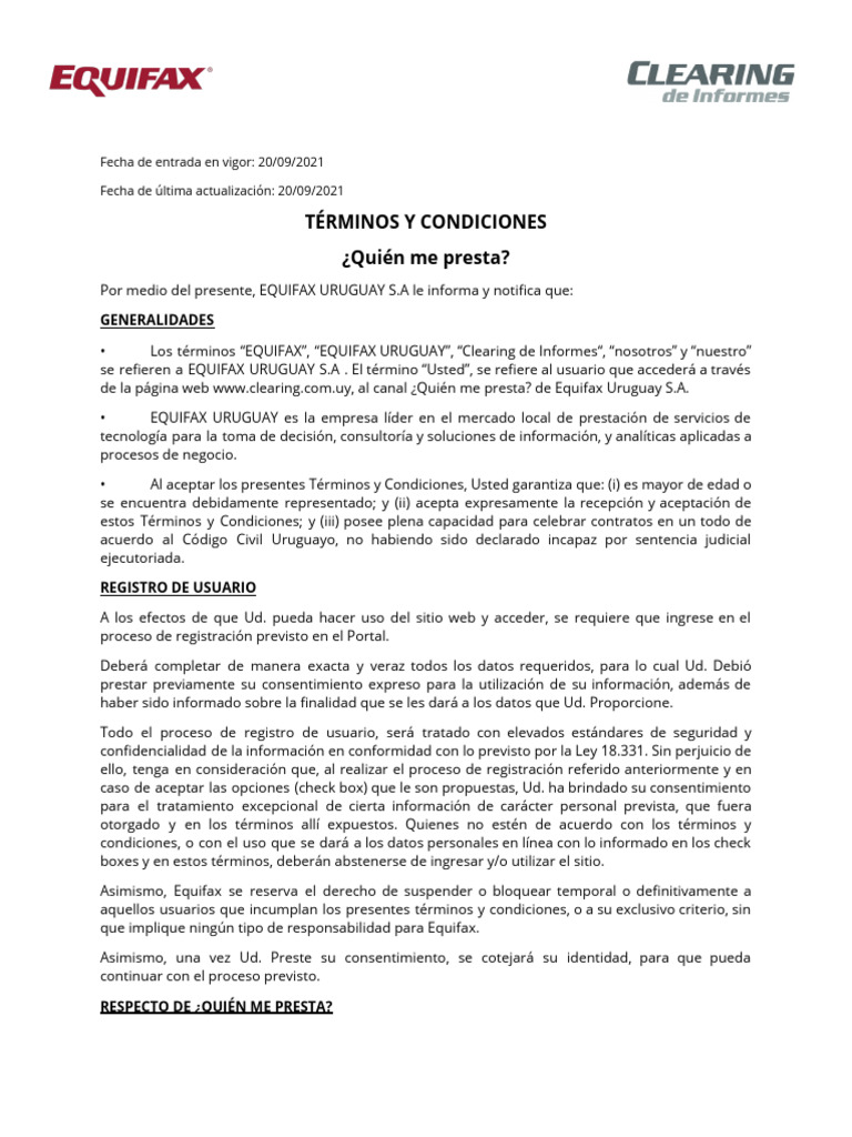 Terminos Condiciones | PDF | Contraseña | Propiedad