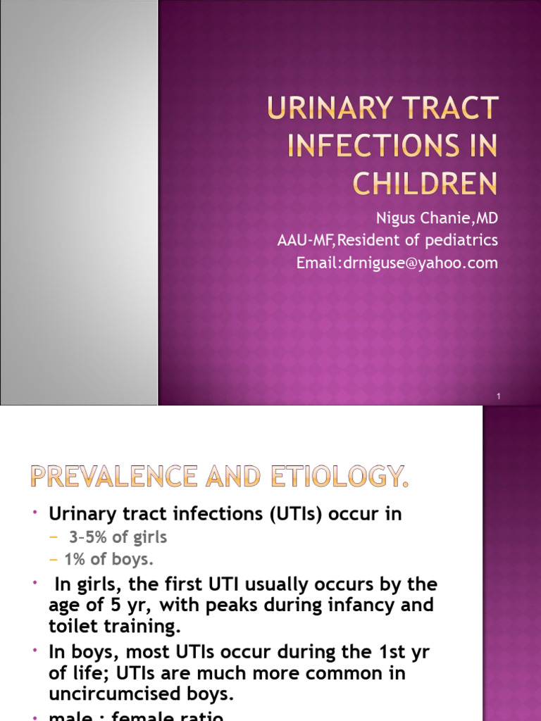 Pediatric Urinary Tract Infections Overview | PDF | Urinary Tract ...