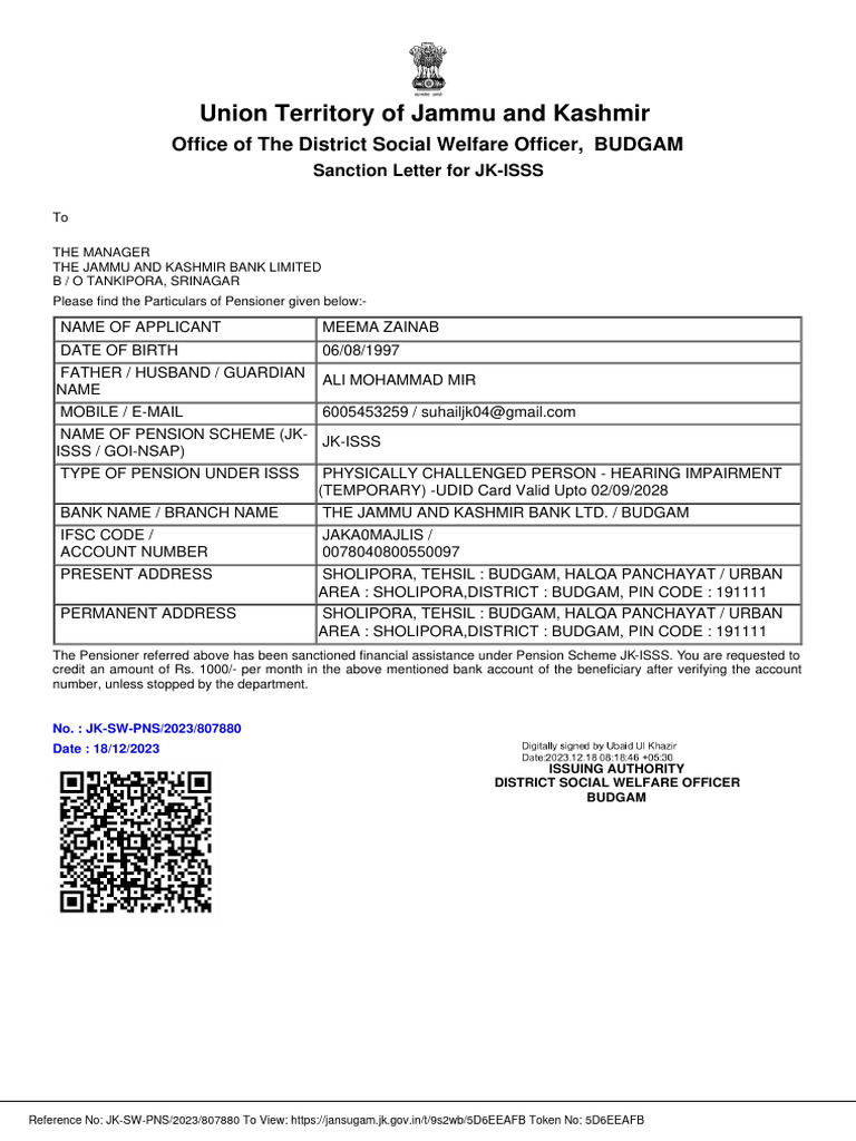 Sanction Letter | PDF | Service Industries