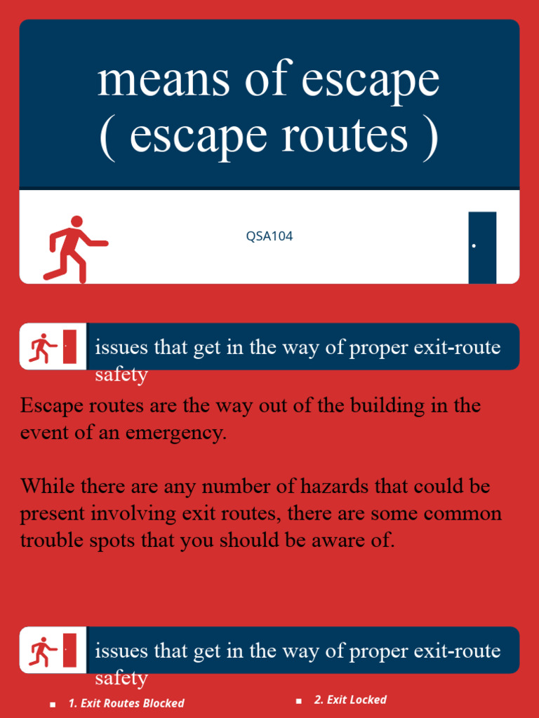 Escape Routes | PDF