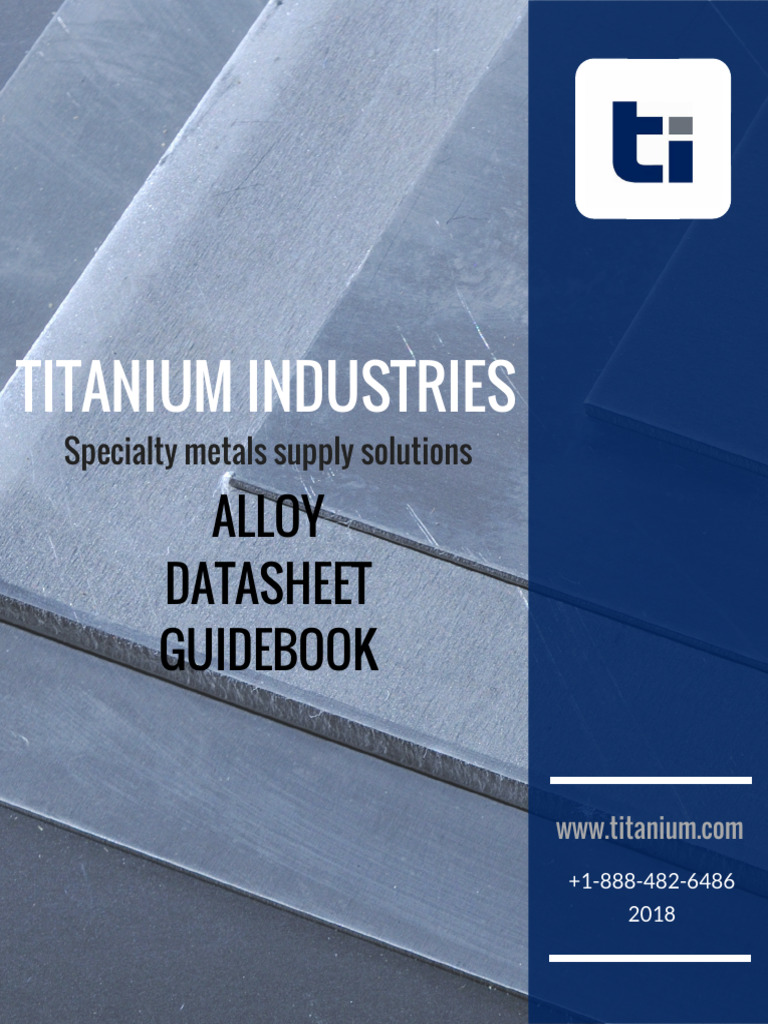 Alloy Datasheet Guidebook 09 20181 | PDF | Titanium | Metals