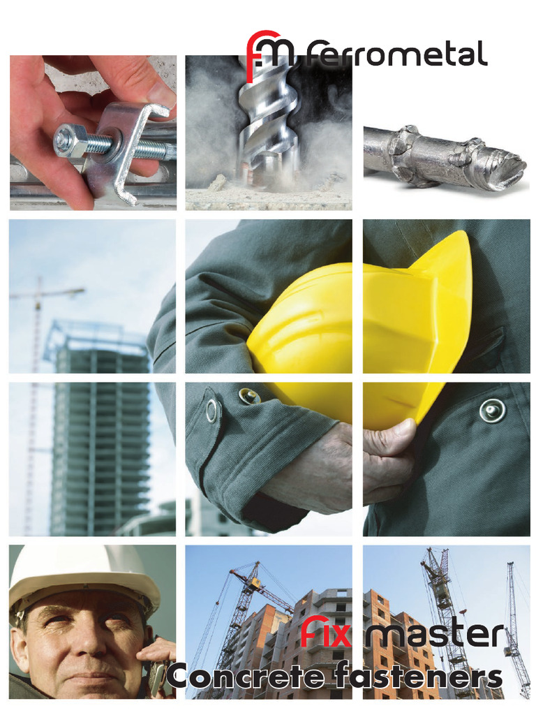 Fixmaster Concrete Fasteners Web | PDF | Screw | Drill