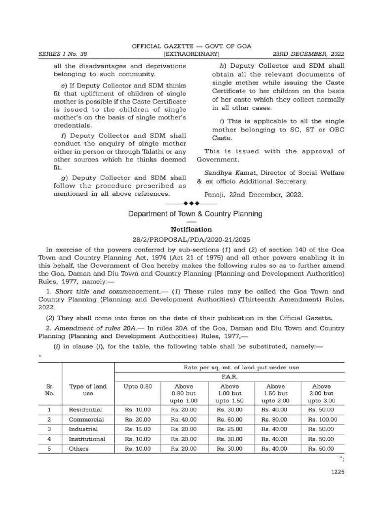 New Development Charge Rates Applicable in PDA Areas | PDF
