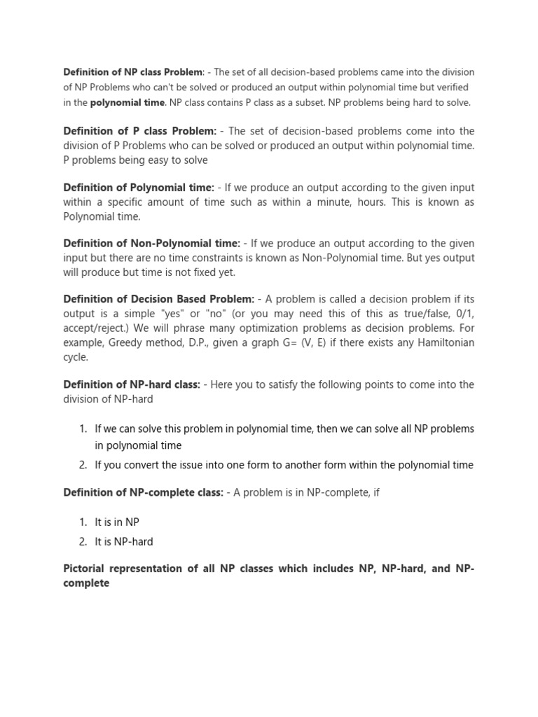 Topic-Npc Conecept With Example-Unitv | PDF | Time Complexity | Applied Mathematics