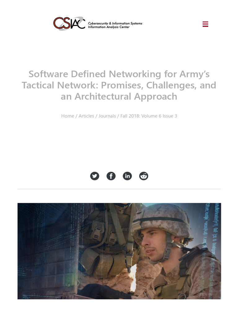 Software Defined Networking For Army's Tactical Network - Promises, Challenges, and An ...