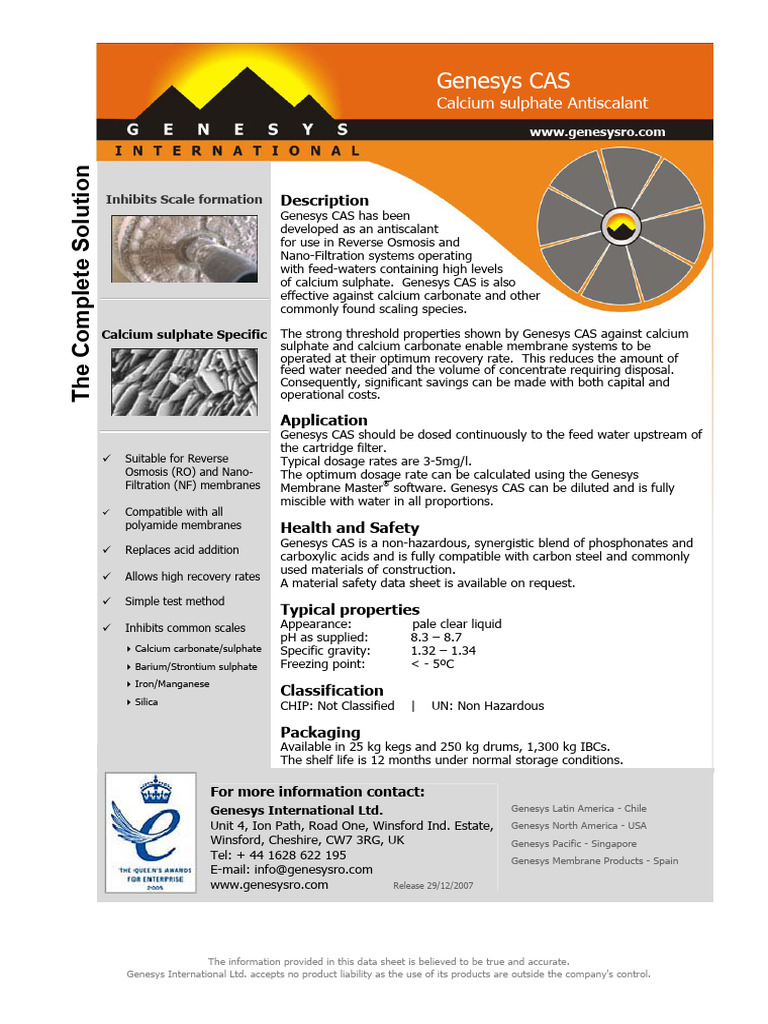Genesys CAS | Download Free PDF | Membrane | Calcium