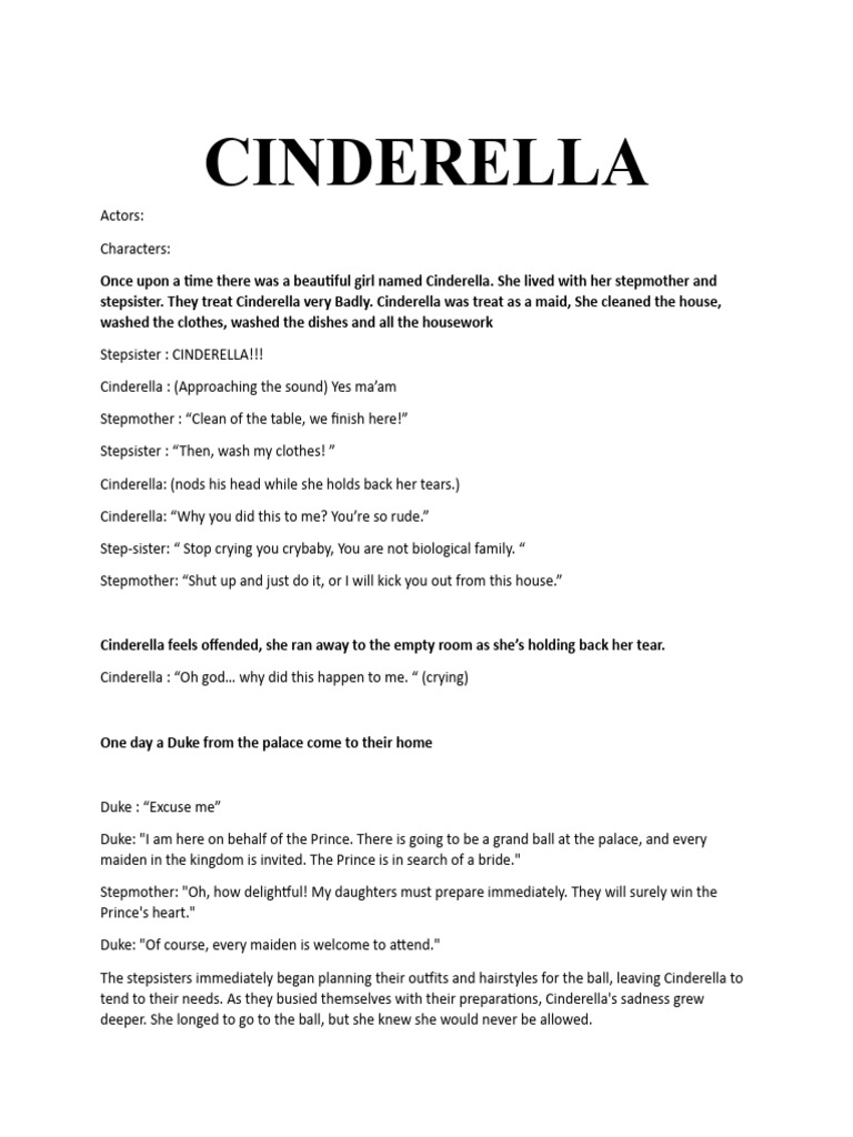 Cinderella's Journey to the Ball | PDF