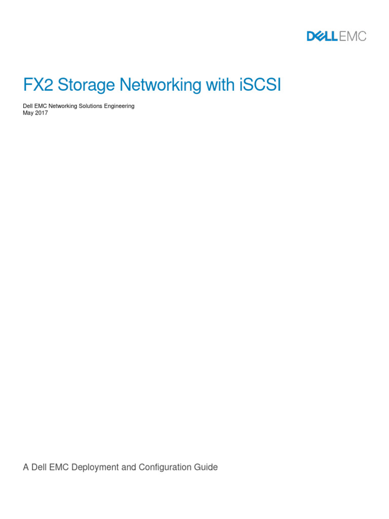 FX2 Storage Networking With ISCSI v1.0-2 | PDF | Network Switch | Computer Network