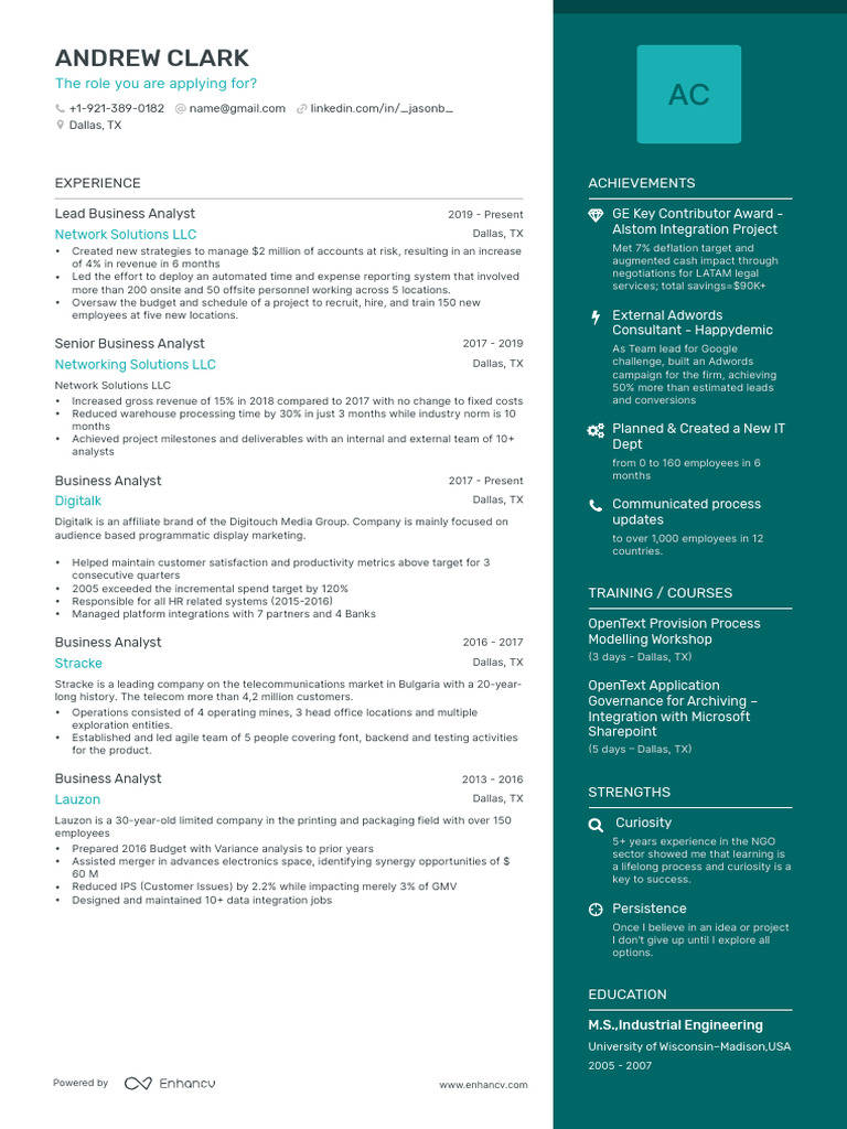 Andrew Clark Resume | PDF