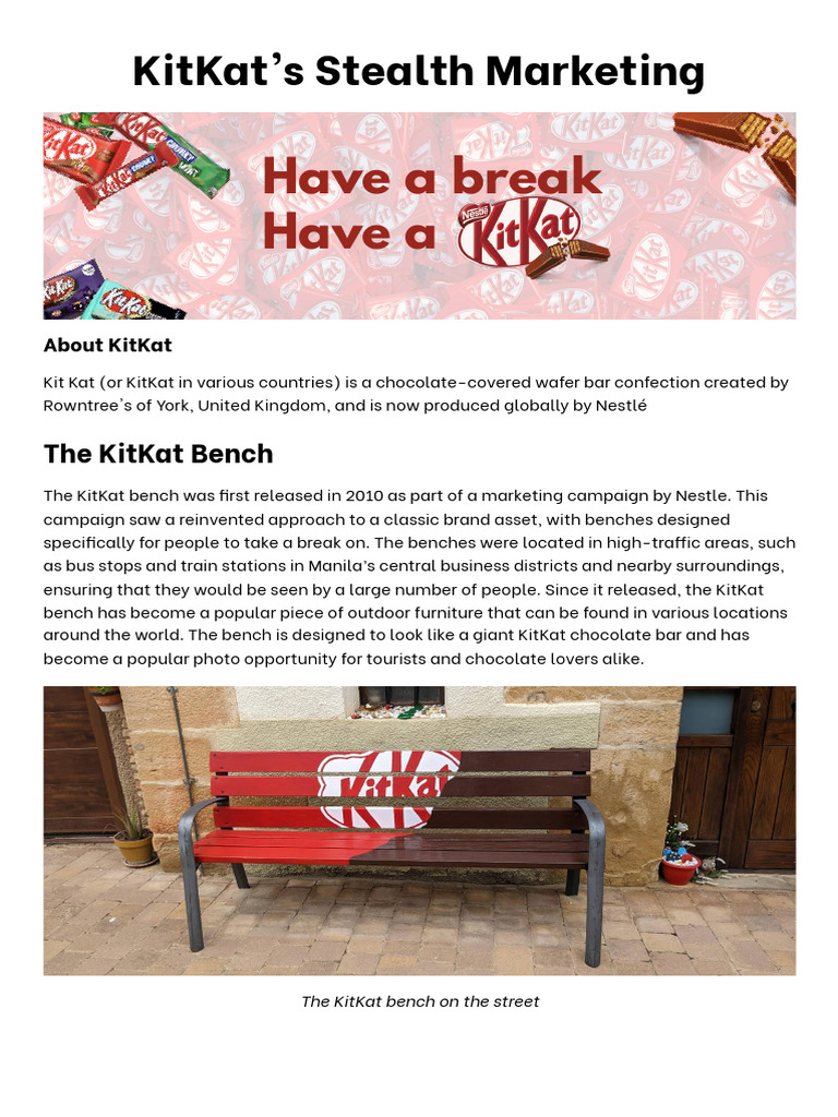 KitKat's Stealth Marketing. | PDF