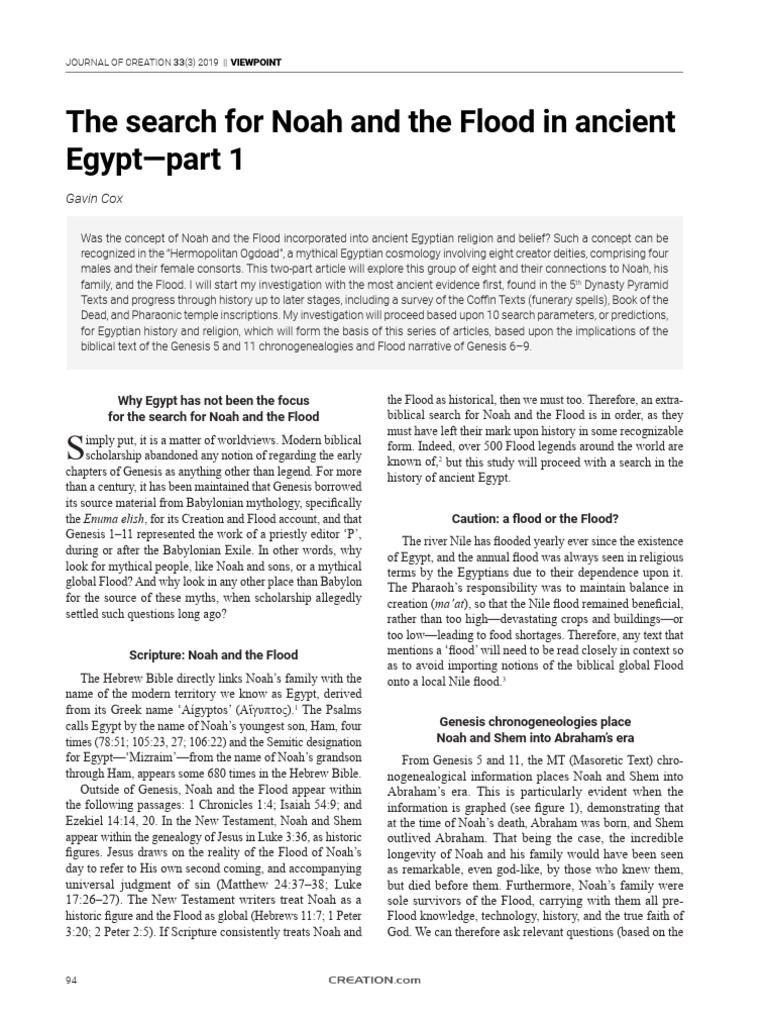 Noah Ogdoad Part 1 PDF | PDF