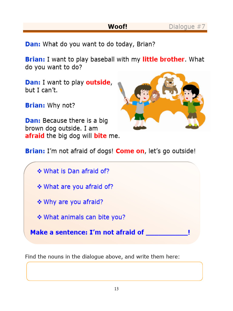 Using "Woof" in Dialogue | PDF