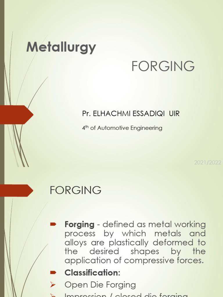 Forging | PDF | Forging | Materials