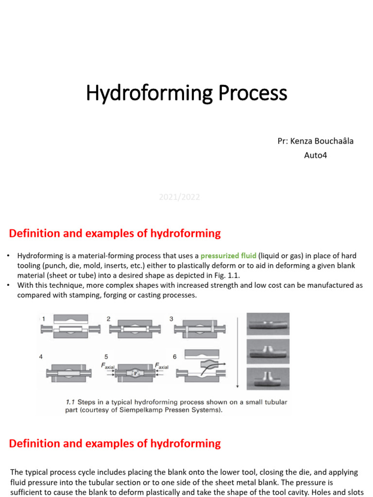 Lecture 9 Hydroforming | PDF | Sheet Metal | Strength Of Materials