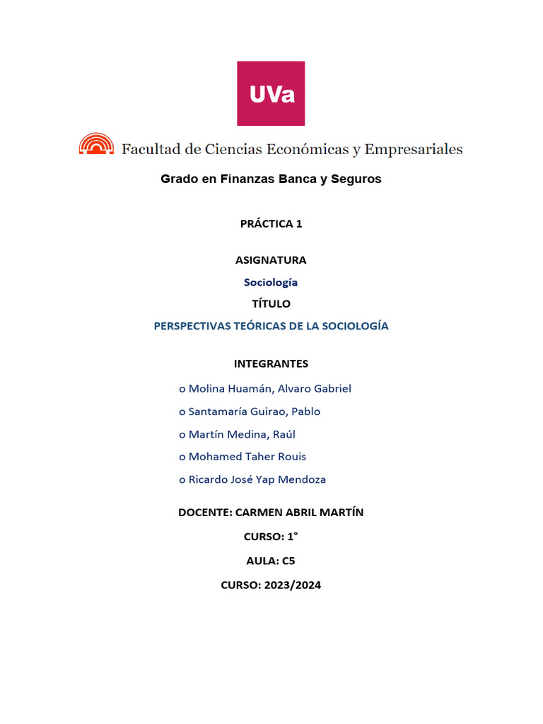 Perspectivas Teóricas de La Sociología | PDF | Ciencias sociales