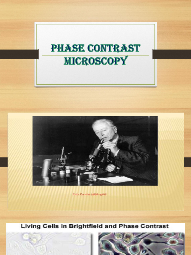 Phase Contrast Microscopy Overview | PDF | Microscopy | Microscope