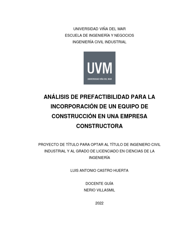 Proyecto de Titulo Luis Castro | PDF | Business | Outsourcing