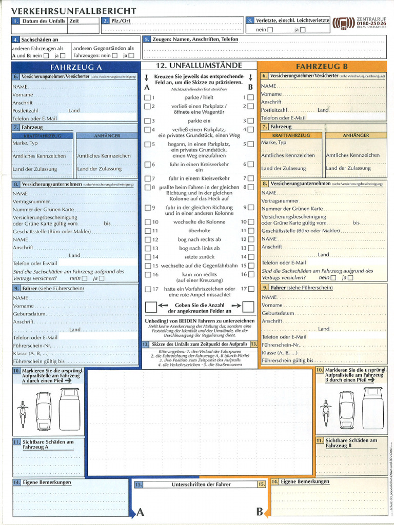 EU Unfallbericht | PDF