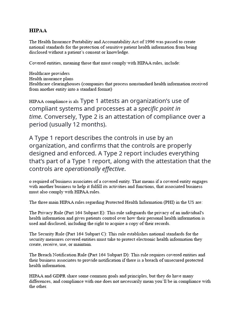 HIPAA | PDF | Health Insurance Portability And Accountability Act ...