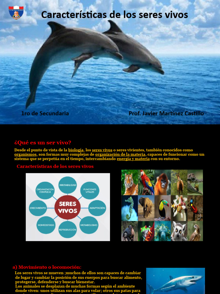 Características Esenciales de los Seres Vivos | PDF | Organismos | Biología