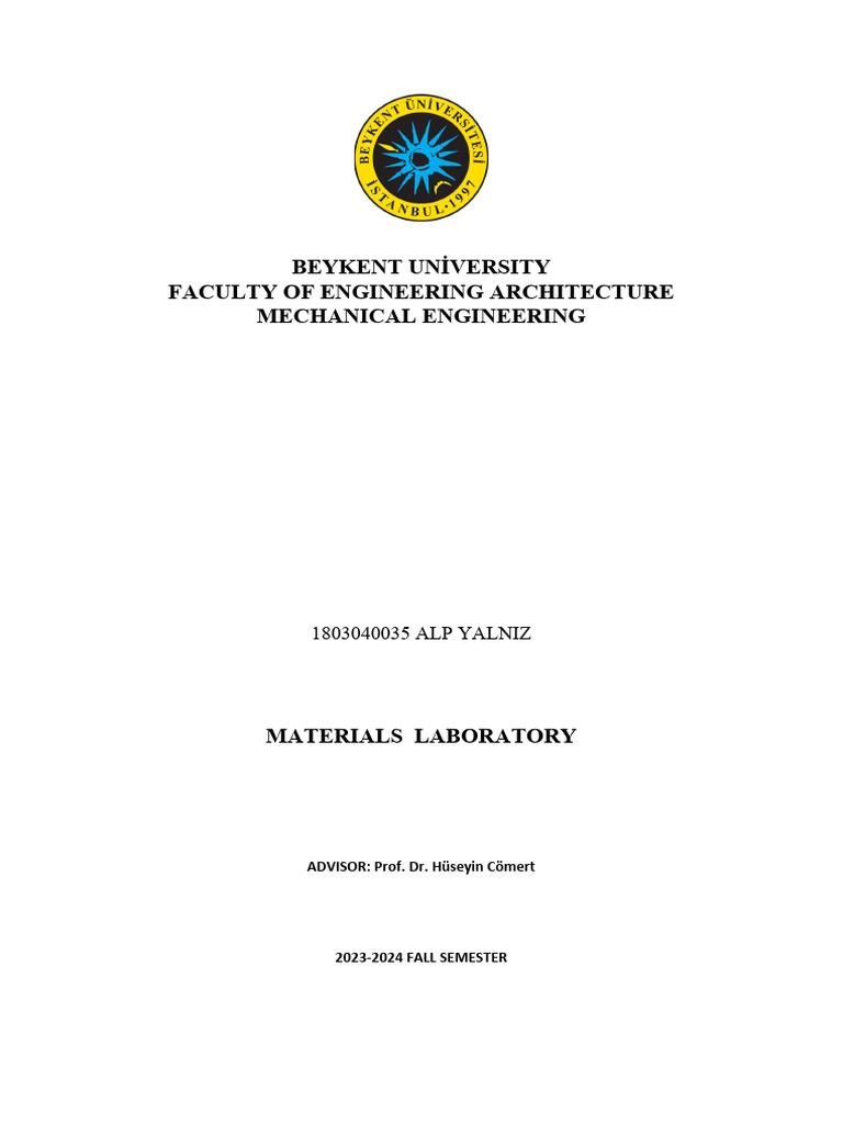 Materials Lab REPORT 3 | PDF | Hardness | Physical Sciences