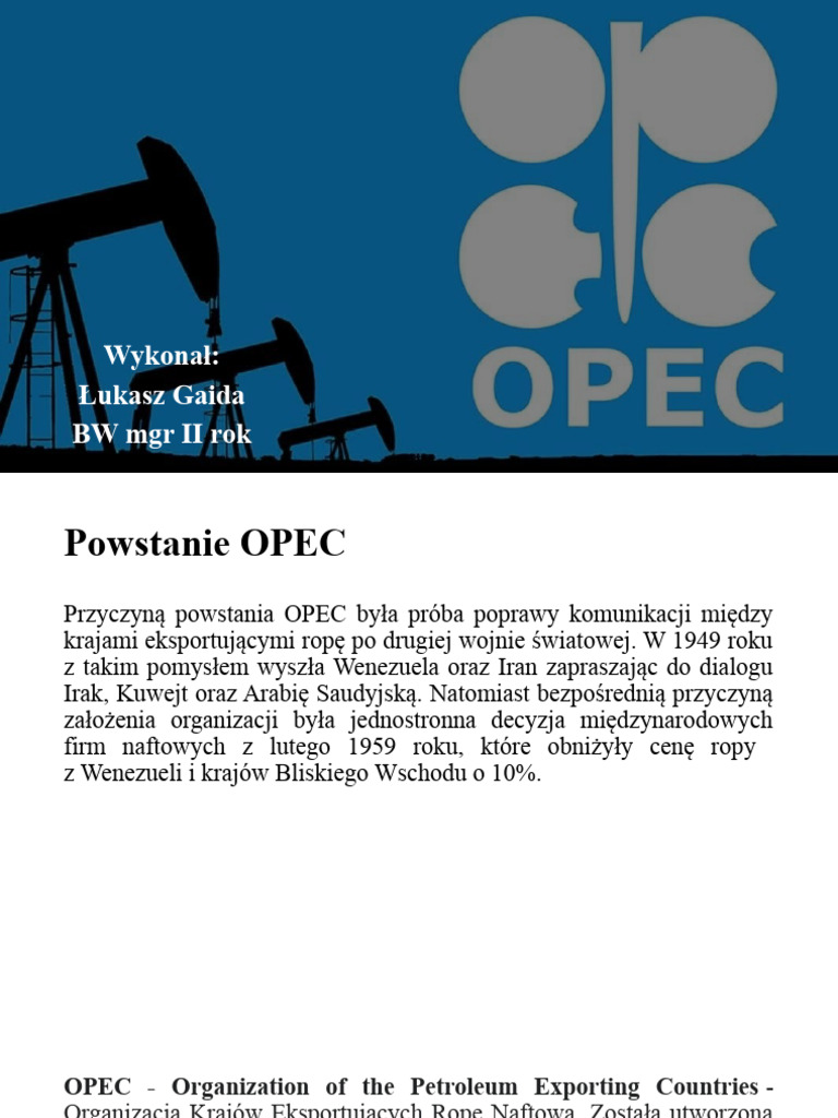 OPEC | PDF