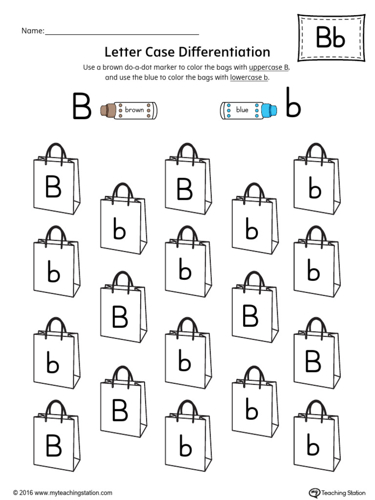 Letter Case Differentiation Activity | PDF