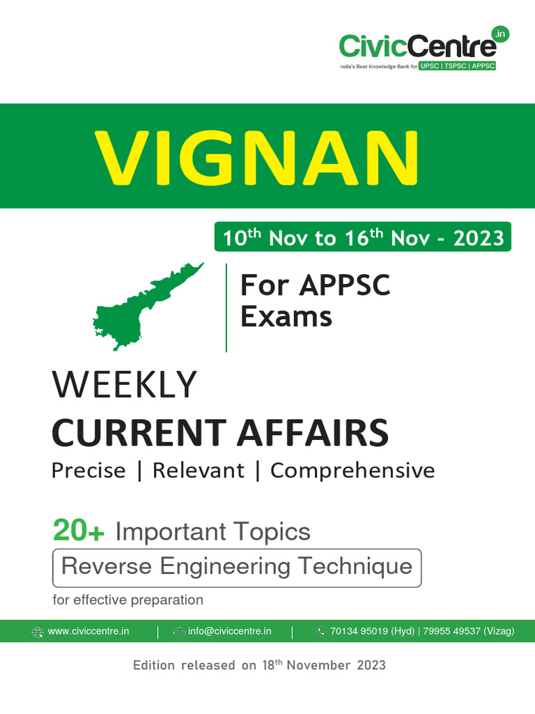AP Weekly CA 10th Nov To 16th Nov 2023 | PDF | Detention (Imprisonment)