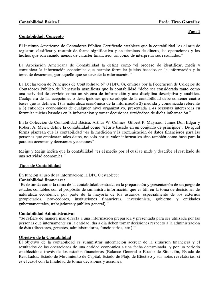 Nociones Basicas de Contabilidad 2023 | PDF