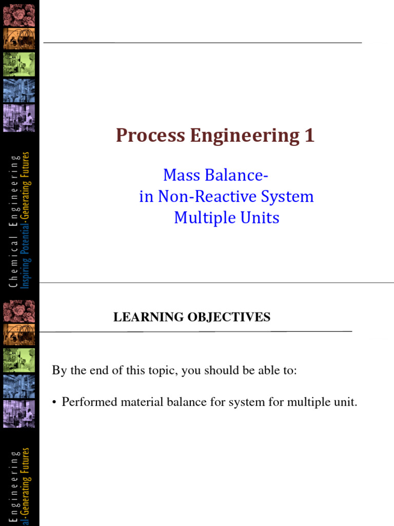 L4-Mass Balance Non-Reactive Part 2 (Recycle Bypass) | PDF | Chemical ...