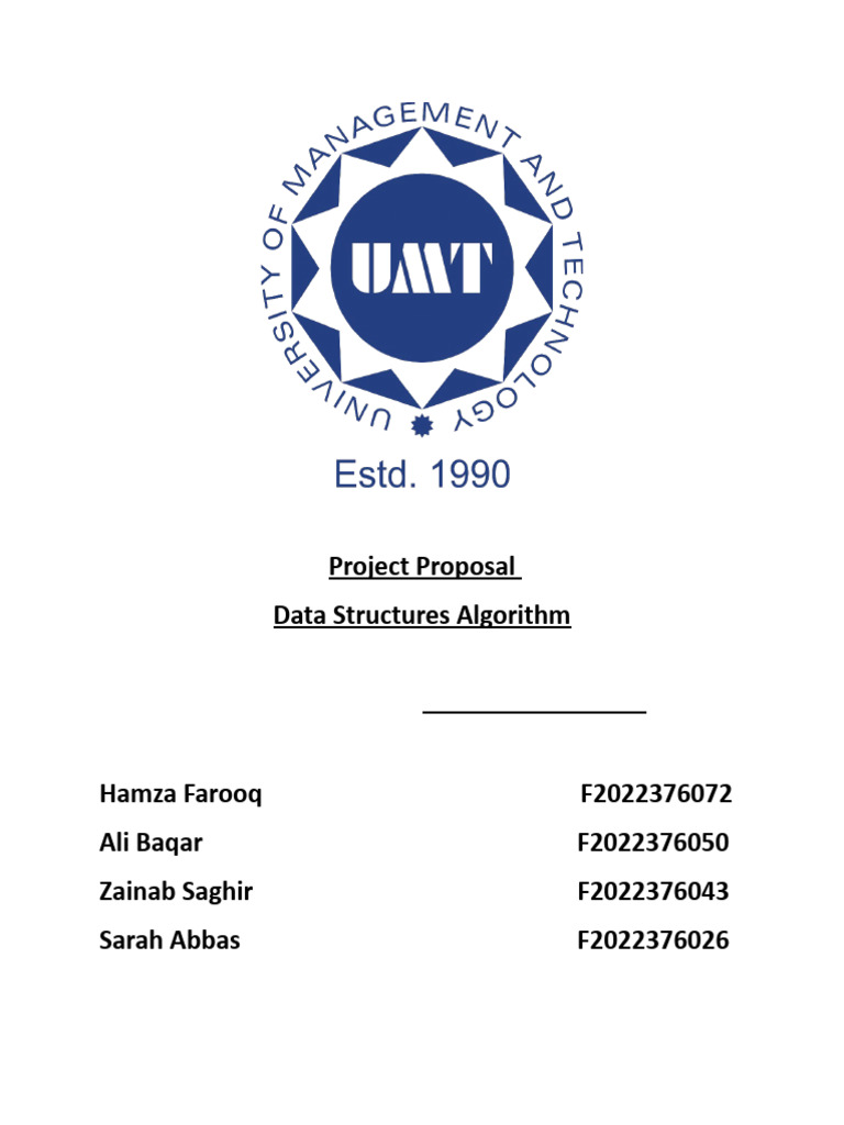 DSA Project Proposal.. | PDF DSA Project Proposal.. | PDF