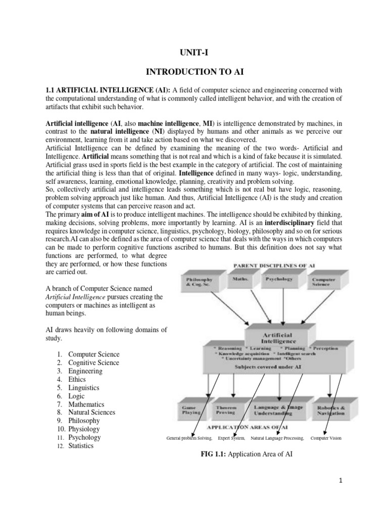 Artificial Intelligence Notes | PDF | Artificial Intelligence ...